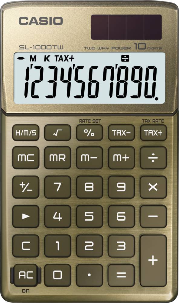 CASIO SL-1000TW-GD-S-DP HESAP MAKINESI